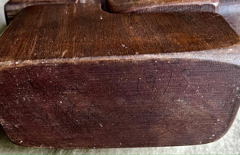 Wooden Sculpture by Brian Willsher, Signed and Dated, England, 1978 For ...