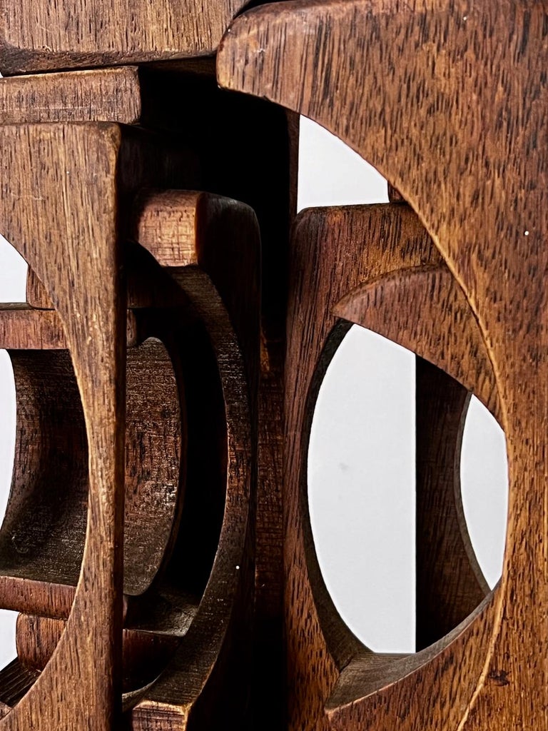 Wooden Sculpture by Brian Willsher, Signed and Dated, England, 1978 For ...