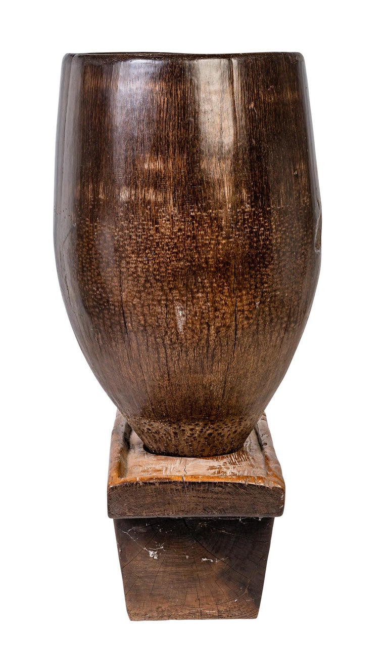 Wooden Sculpture by Jerome Abel Sequin For Sale at 1stDibs