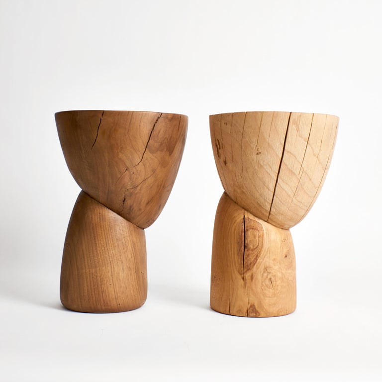 Wooden Side Table in Darker Brown by Project 213A For Sale at 1stDibs