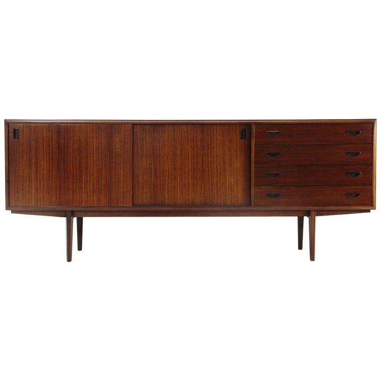 Wooden Sideboard with Drawers, 1950s at 1stDibs