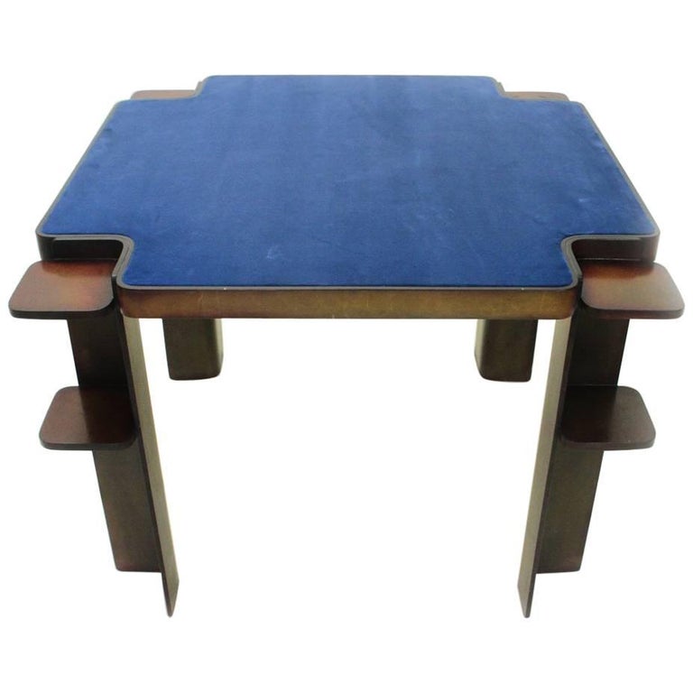 Wooden Square Game Table by Cini and Nils, 1970s at 1stDibs