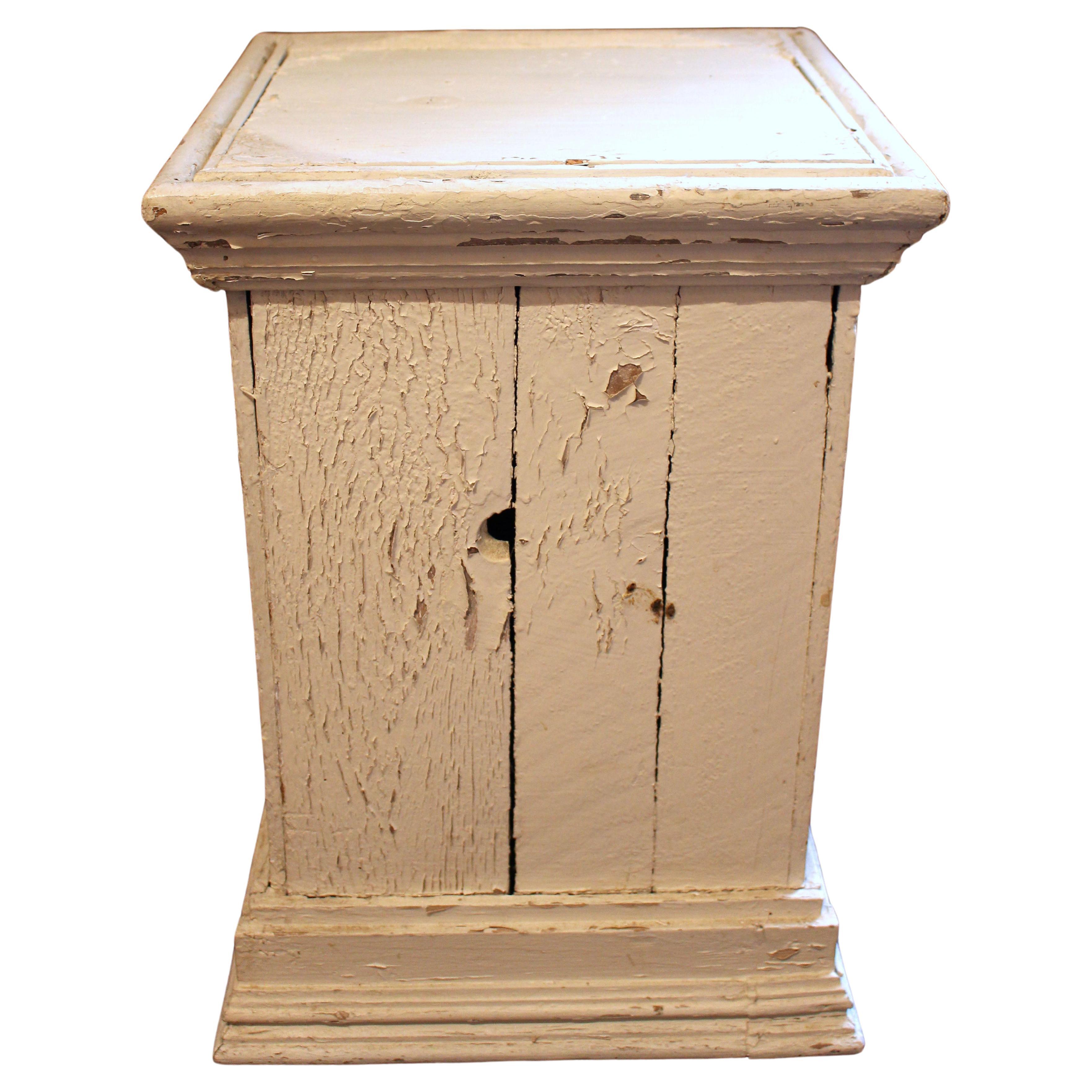 Wooden Square Plinth Display Pedestal, Vintage, American at 1stDibs