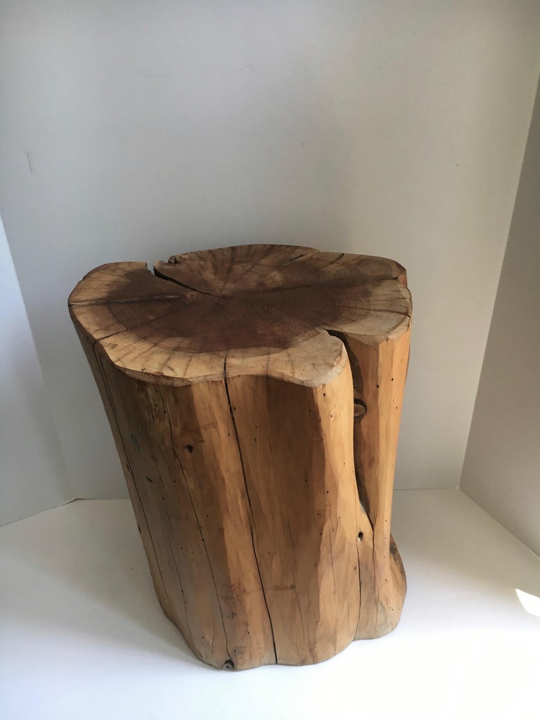 Wooden Stump Stool Side Table at 1stDibs | log stump, wooden stool side ...