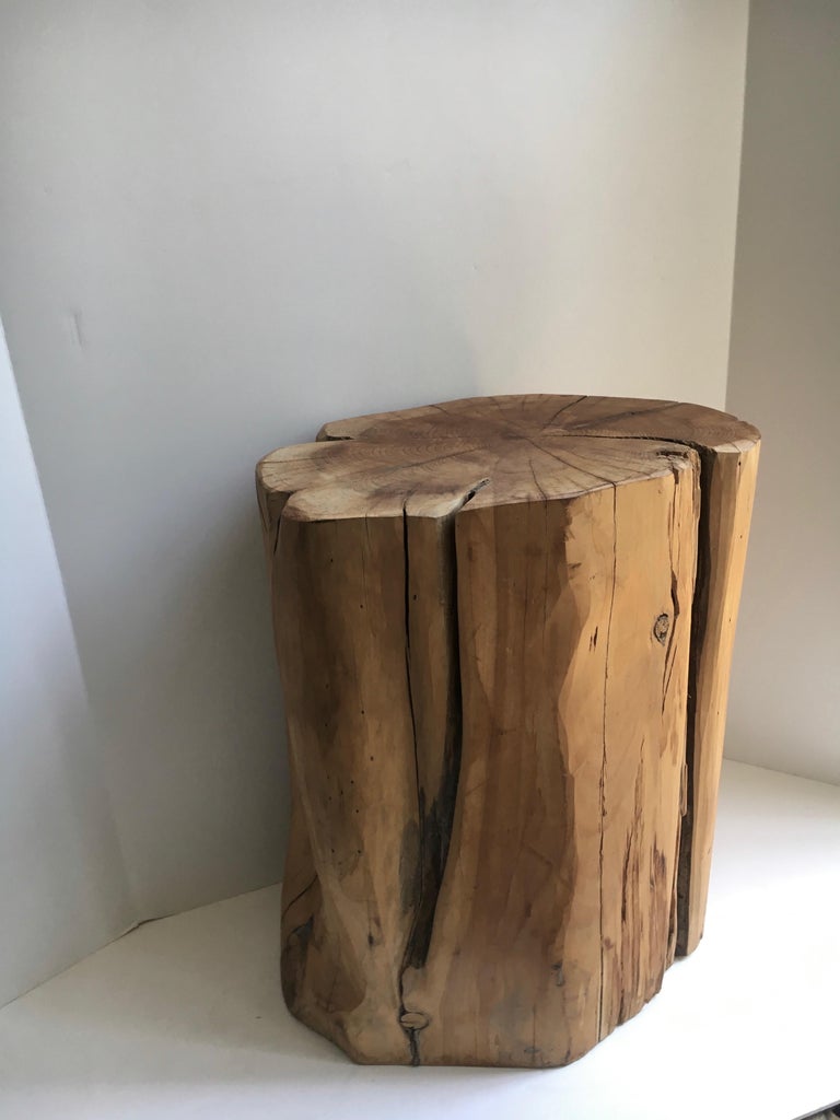 Wooden Stump Stool Side Table at 1stDibs | log stump, wooden stool side ...