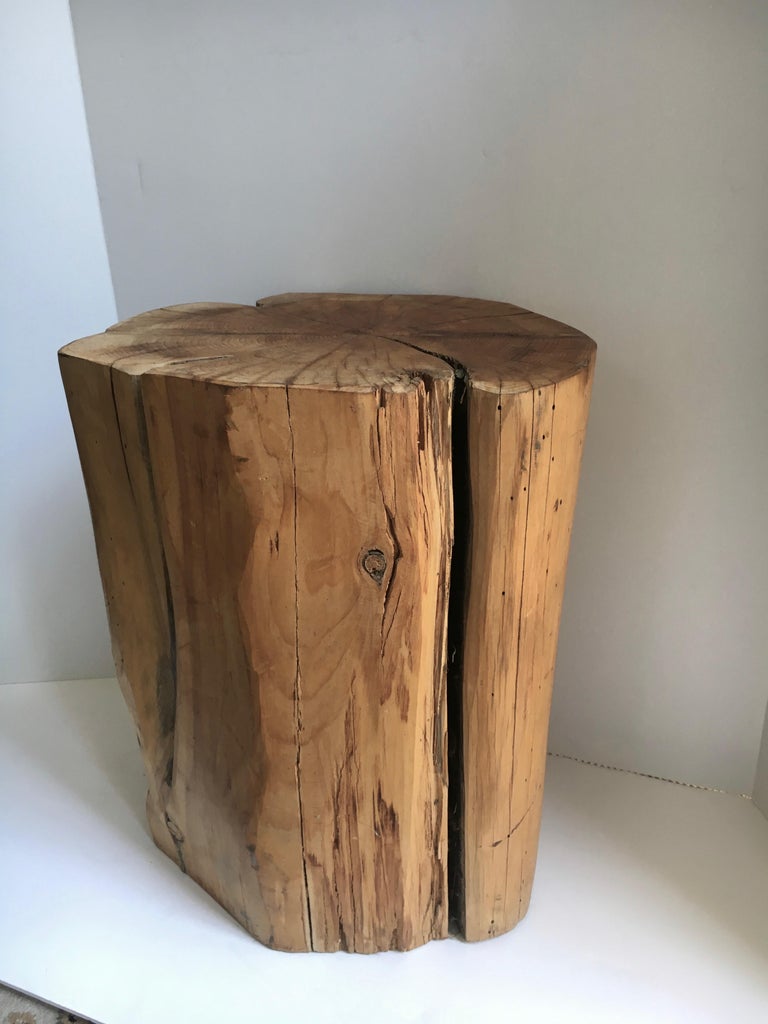 Wooden Stump Stool Side Table at 1stDibs | log stump, wooden stool side ...