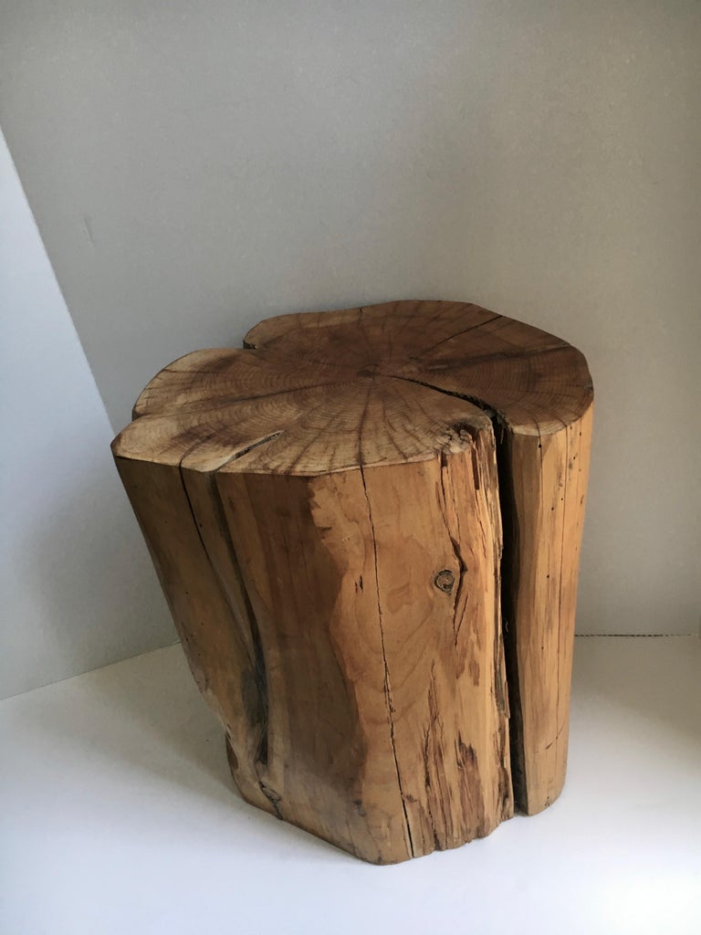 Wooden Stump Stool Side Table at 1stDibs | log stump, wooden stool side ...