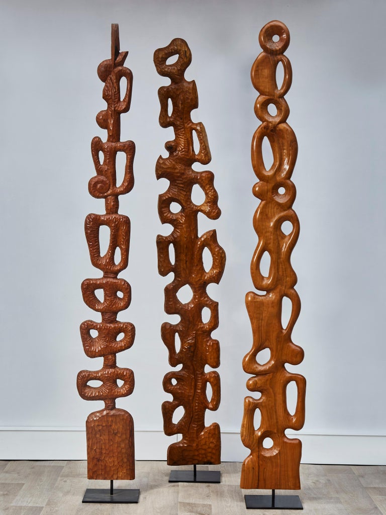 Wooden Totems at 1stDibs