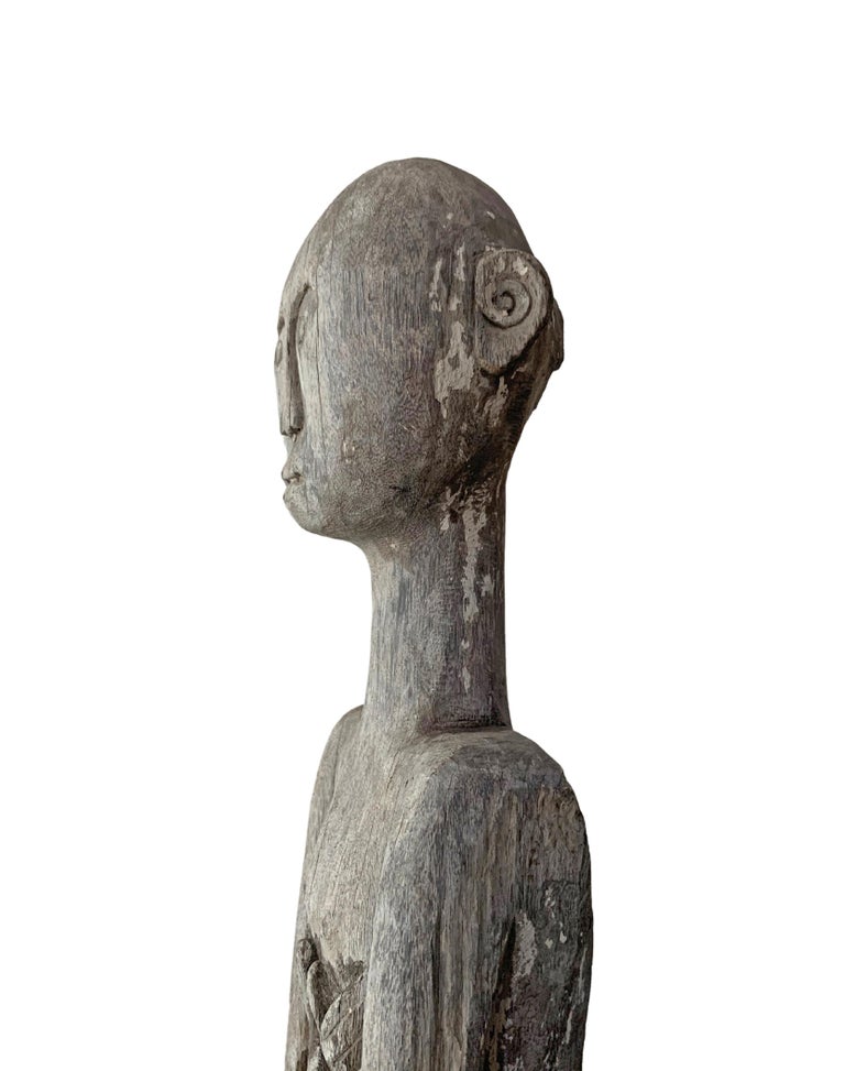 Wooden Tribal Sculpture / Carving of Ancestral Figure, Sumba Island ...