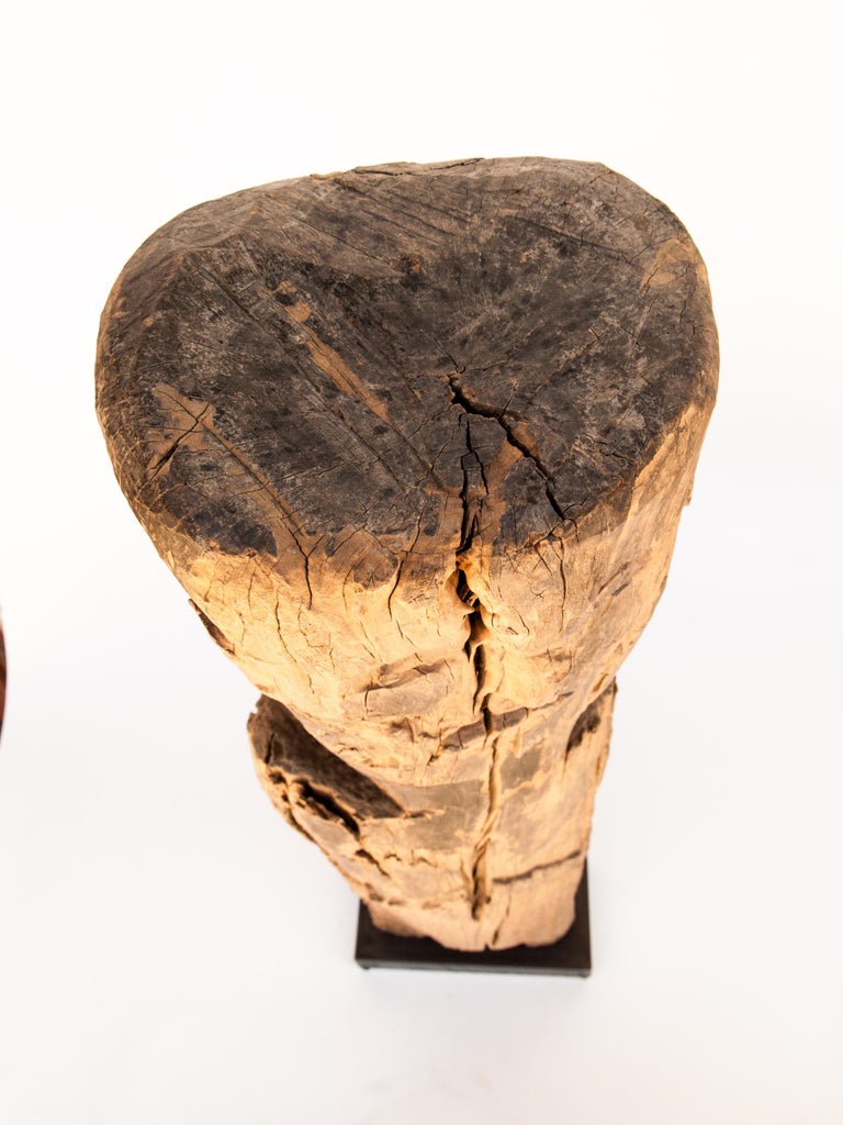 Wooden Tribal Statue or Bridge Figure from West Nepal, Early to Mid ...