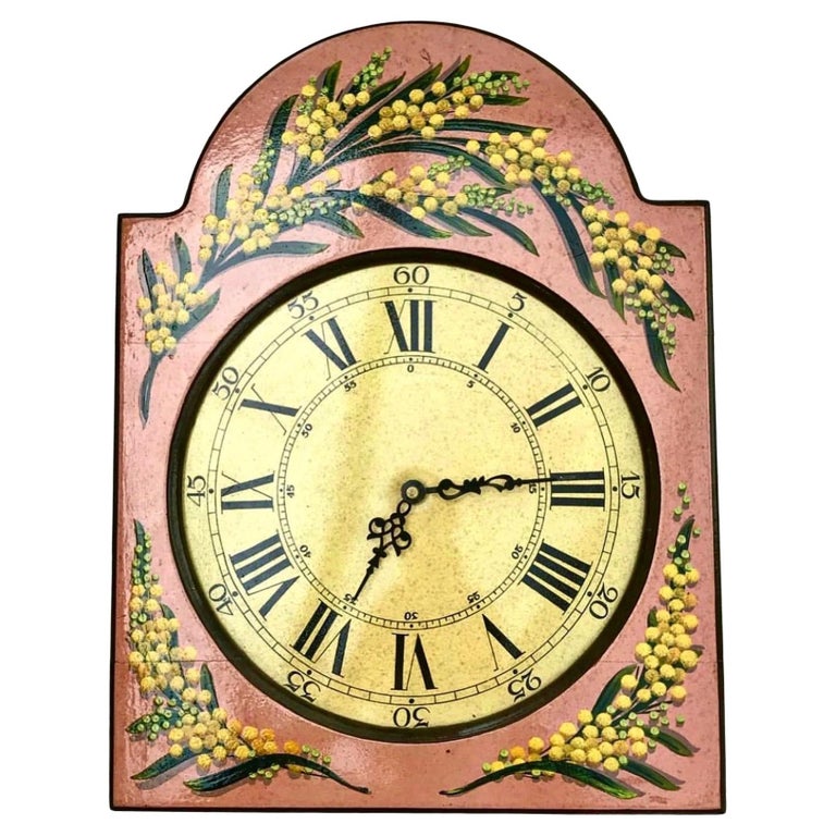 Wooden Wall Clock by Country Corner For Sale at 1stDibs