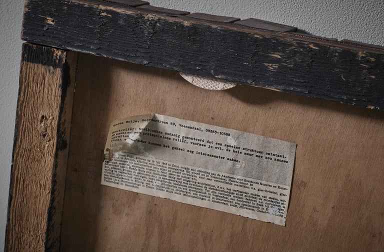 Wooden Wall Relief by Hedda Willem Buijs, 1960s at 1stDibs