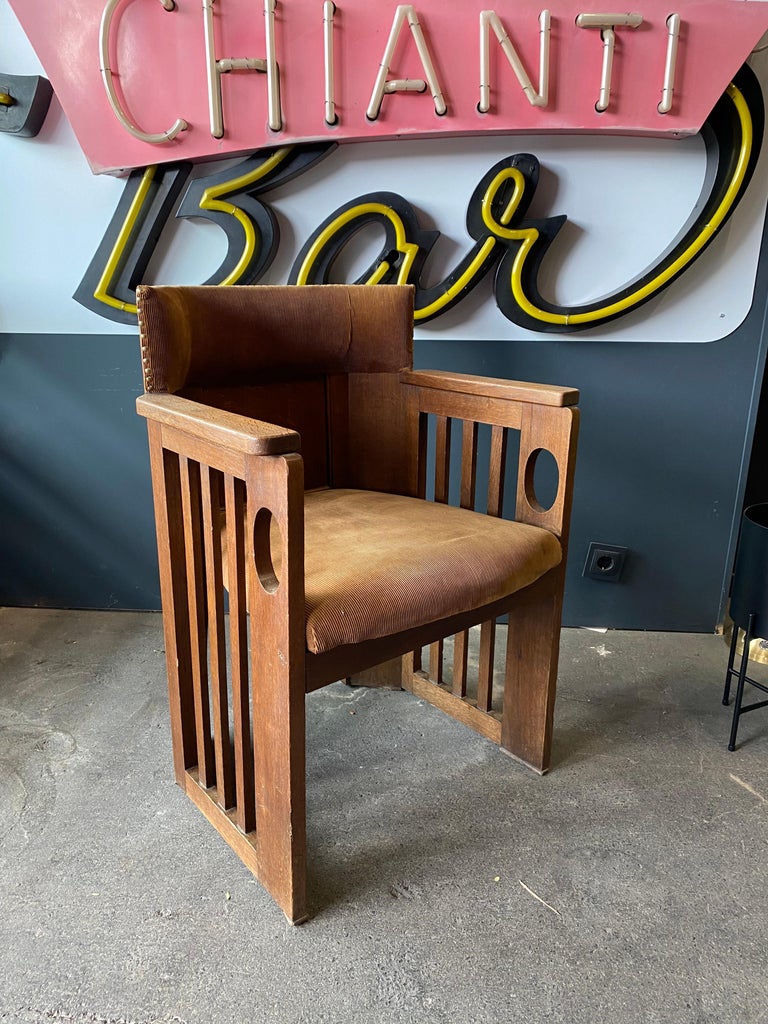 Woodenlounge Chair, Viennese Secession Style, Art Nouveau For Sale at ...