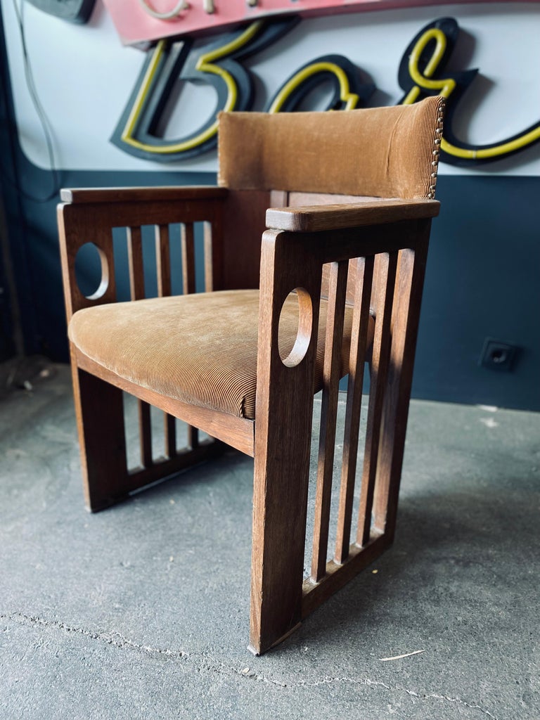 Woodenlounge Chair, Viennese Secession Style, Art Nouveau For Sale at ...