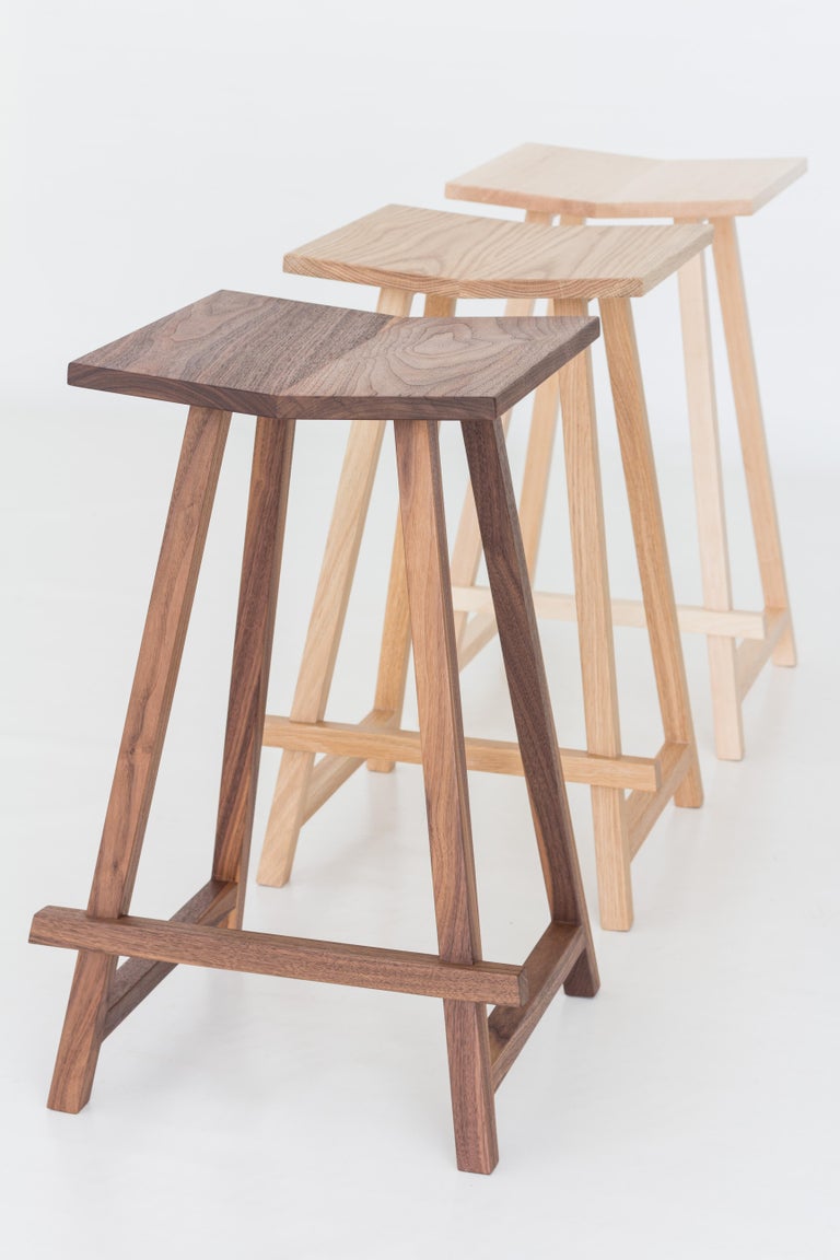 Woodford Bar Stool in American Walnut by Mr and Mrs White For Sale at ...