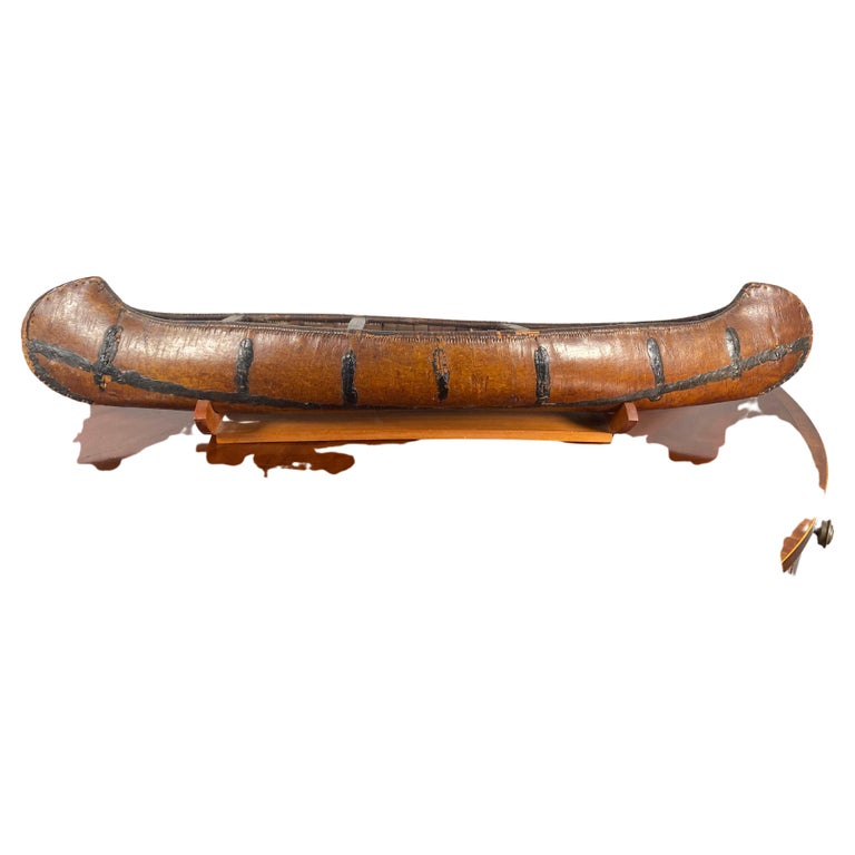 Woodlands Birch Bark Model of a Canoe, Late 19th Century at 1stDibs ...