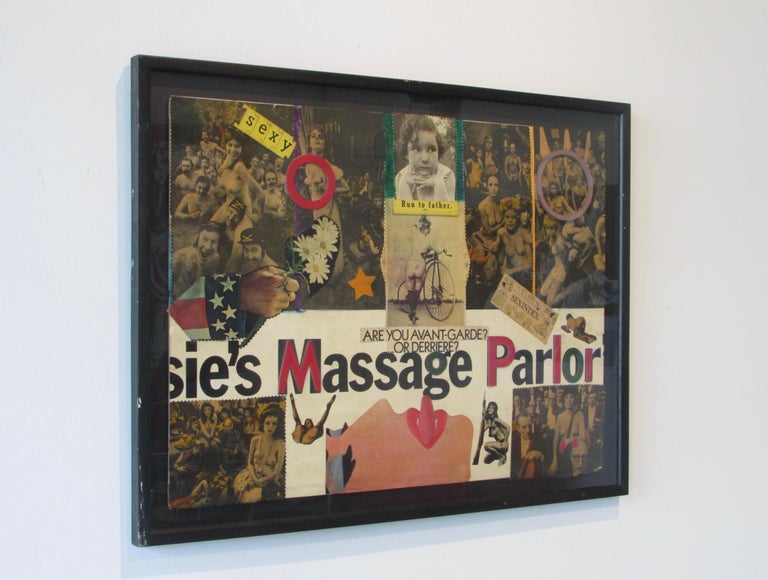 Woodstock Era Titillating Avant-Garde Collage Assemblage For Sale at ...