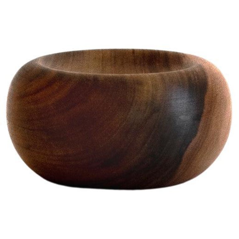 Petit bol, bois de noyer, tournage sur bois, fabriqué à la main en France, éditions OROS En ...