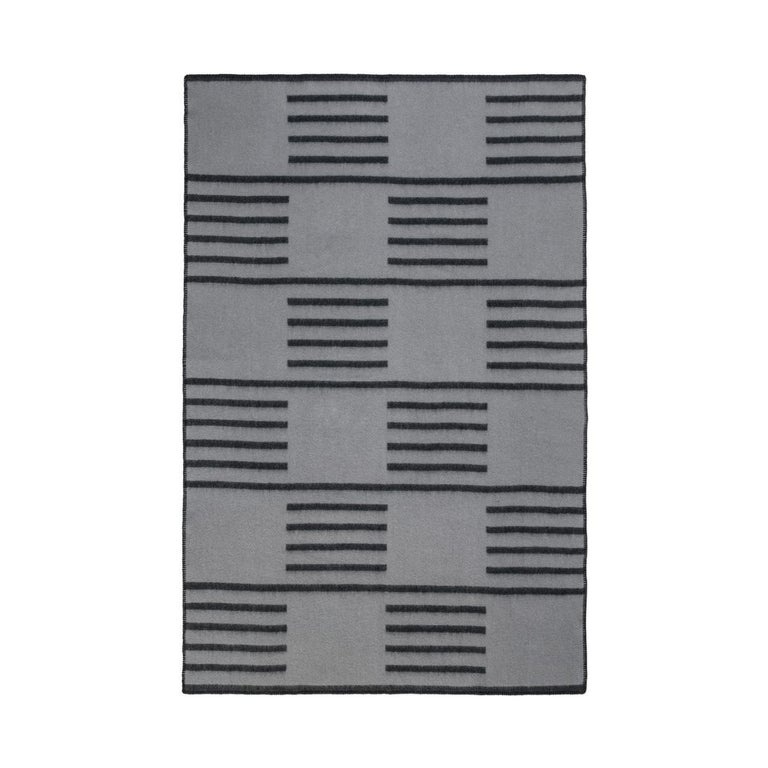 Wool Blanket Classic, Steel Blue For Sale at 1stDibs