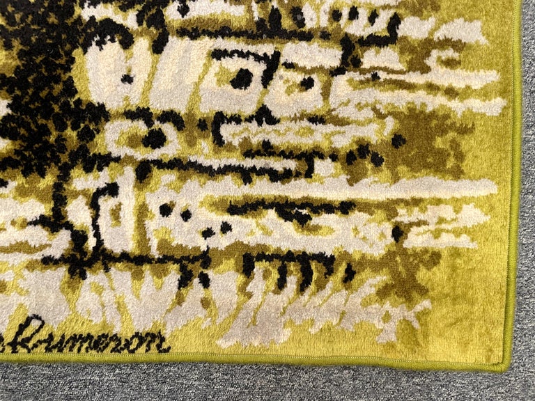 Wool Carpet by René Fumeron, France, circa 1960 For Sale at 1stDibs