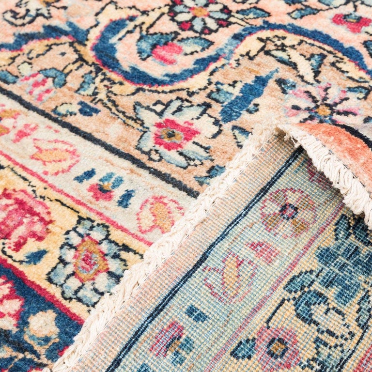 Wool Handmade Kirman Rug Classic Flowers, Leaves and Branches Design ...