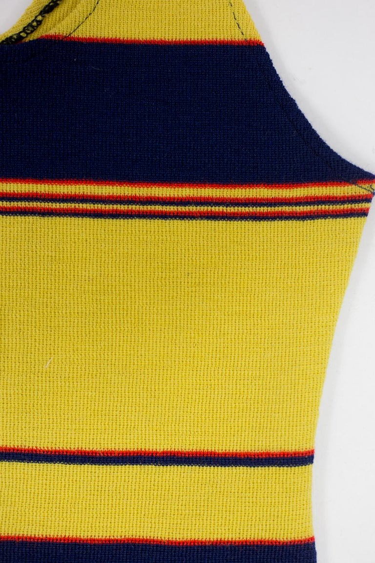 Wool knit Art Deco bathing suit in Chanel or Patou Style- France Circa ...