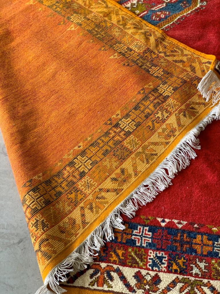 Vintage Red Moroccan Rug with Tribal Style, Berber Moroccan Rug For ...