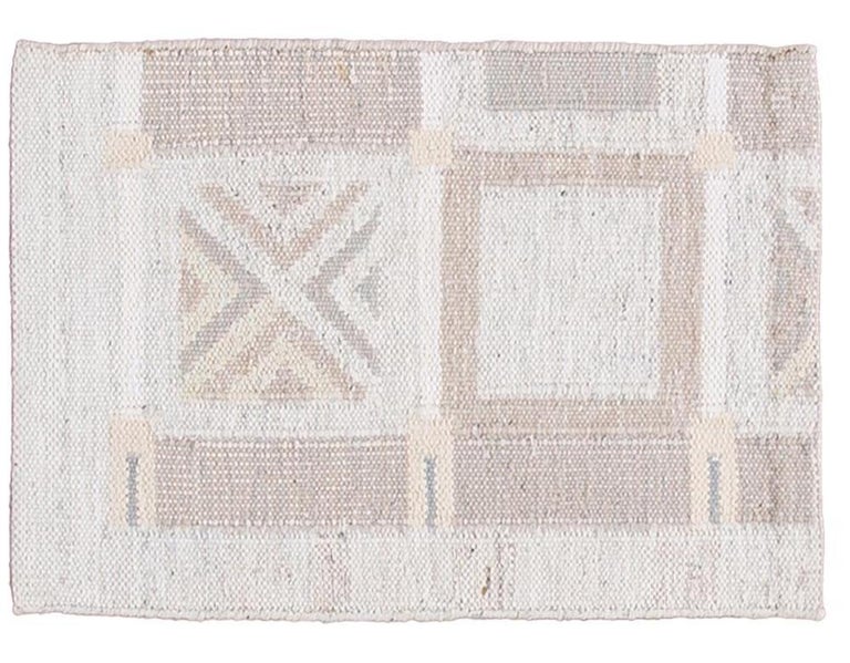 Wool Scandinavian Style Kilim Custom Rug For Sale at 1stDibs