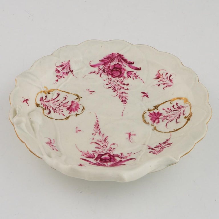Worcester Blind Earl First Period Moulded Sweetmeat Dish, circa 1770 ...
