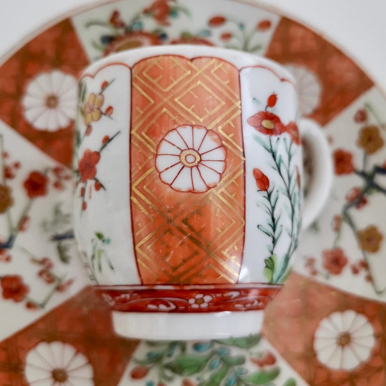 Worcester Coffee Cup, James Giles Old Scarlet Japan, George III, circa ...