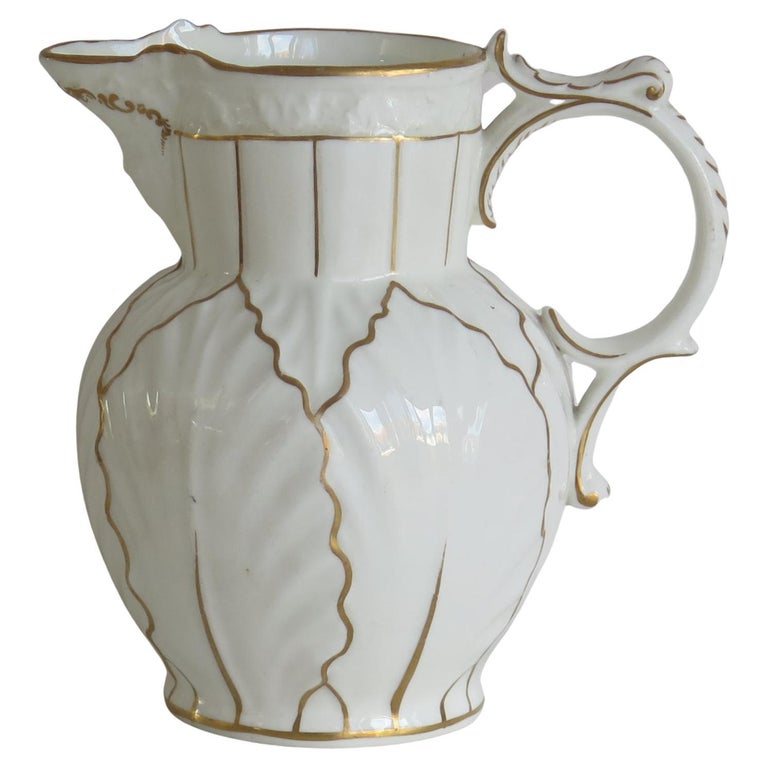 Worcester Mask Head Jug in Cabbage Leaf Pattern porcelain, Early 19th ...