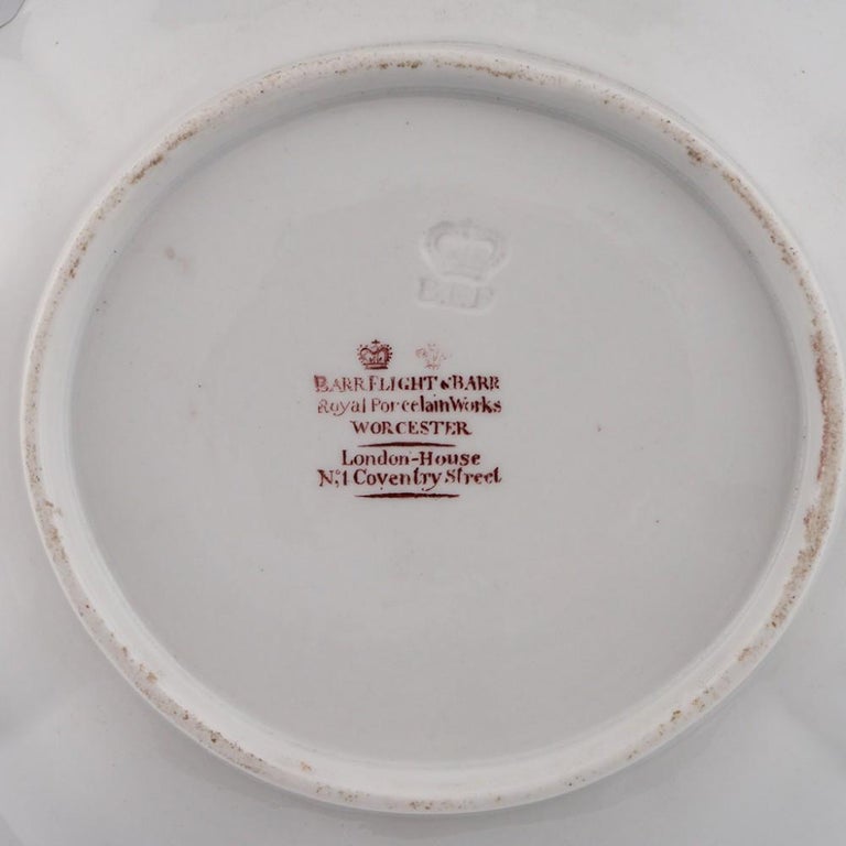 Worcester Porcelain Barr, Flight and Barr Shell Dessert Dish William ...