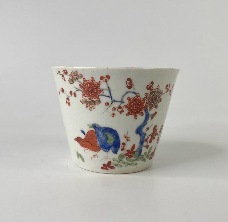 Worcester Porcelain Beaker, Kakiemon ‘Two Quail’ Pattern, C. 1770 at ...