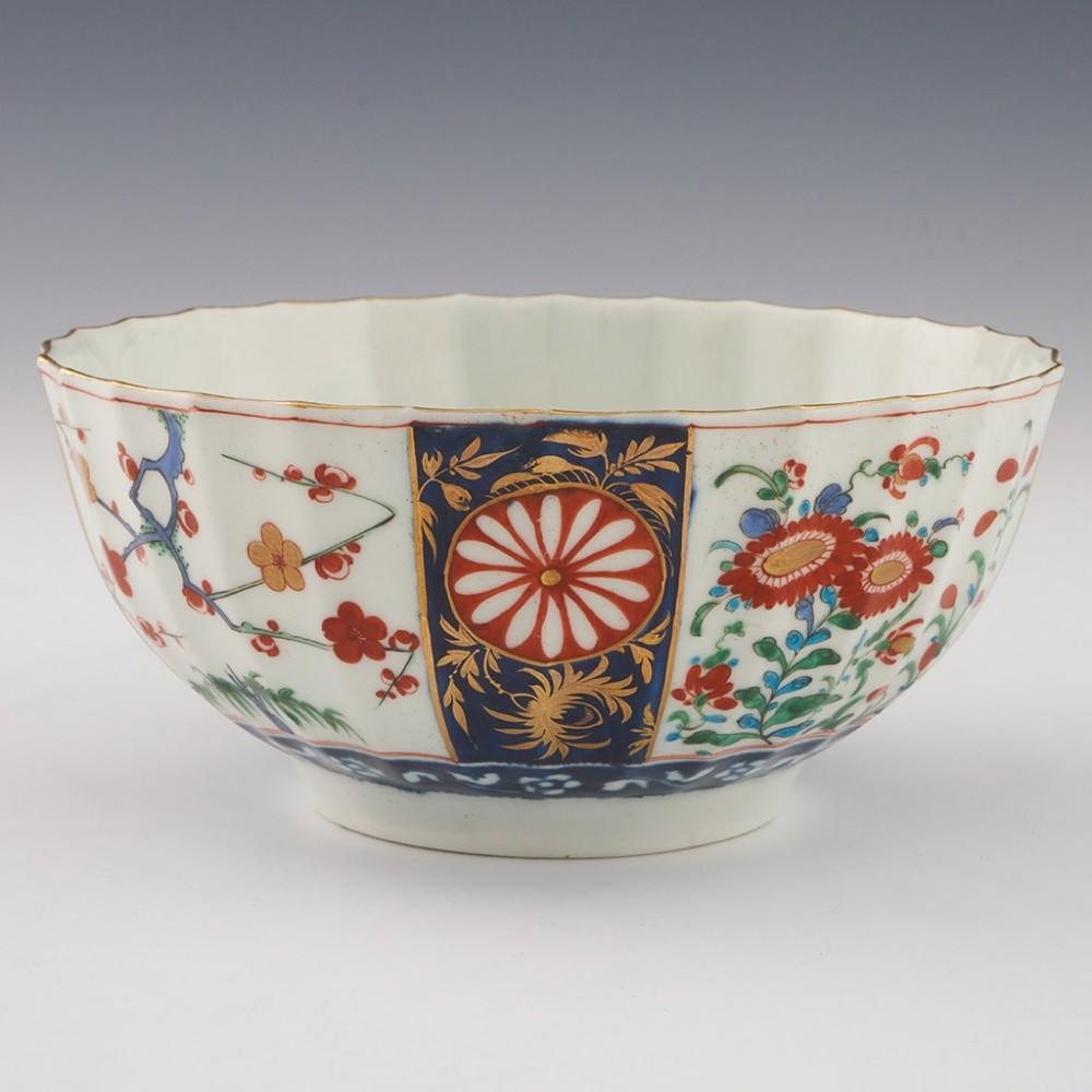 Worcester Porcelain Queen's Pattern Slop Bowl and Stand c1775 For Sale ...