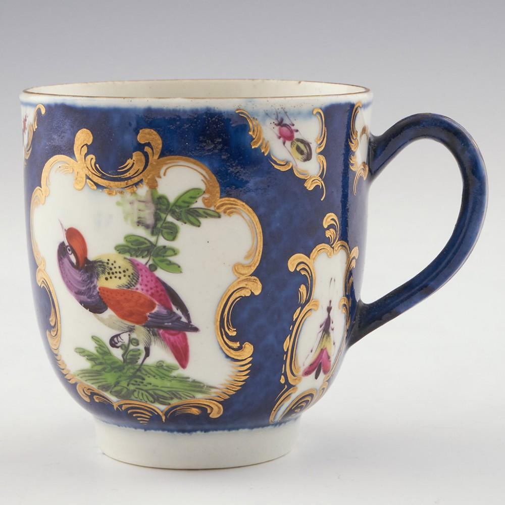 Worcester Porcelain Scale Blue Trio, circa 1770 at 1stDibs