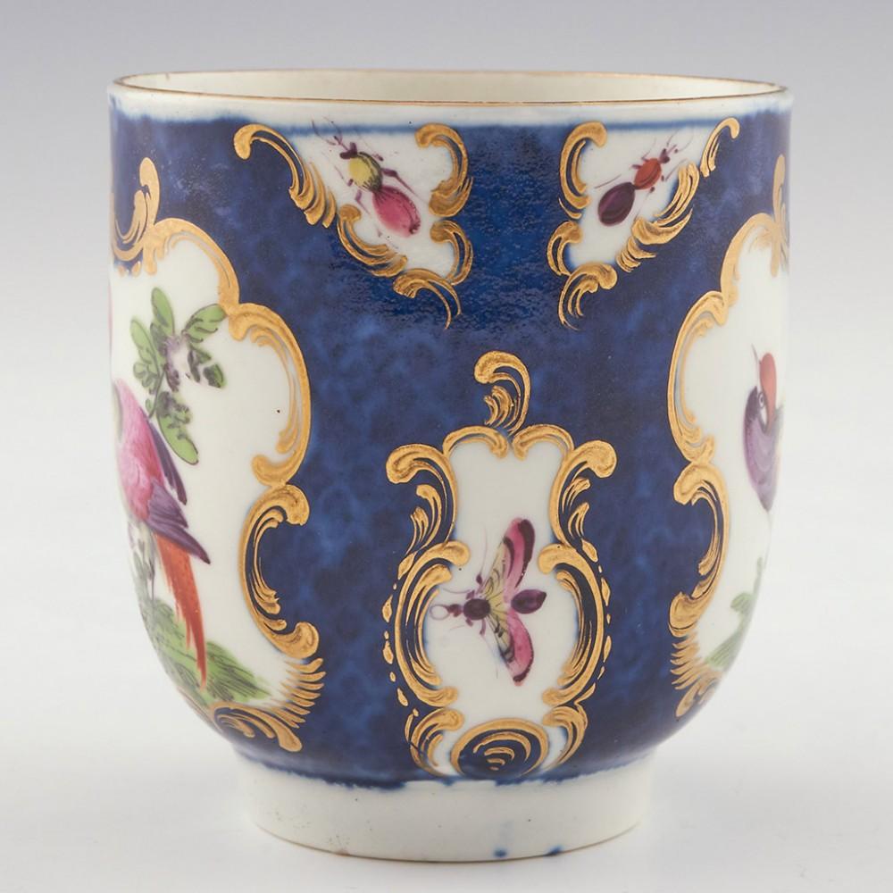 Worcester Porcelain Scale Blue Trio, circa 1770 at 1stDibs