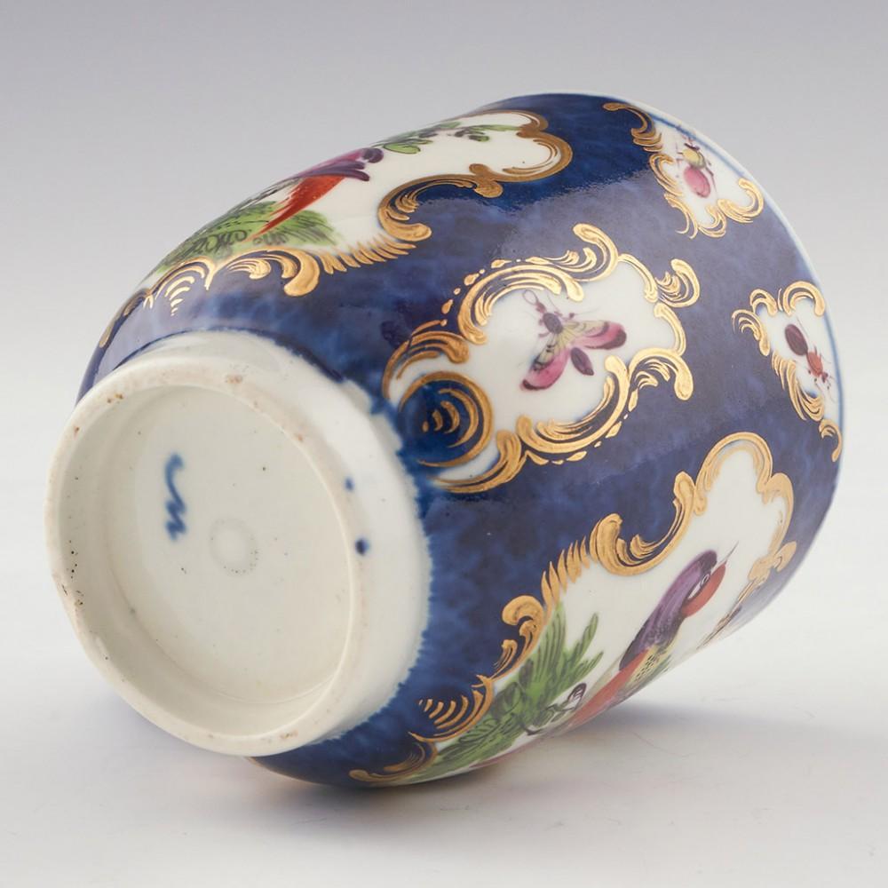 Worcester Porcelain Scale Blue Trio, circa 1770 at 1stDibs