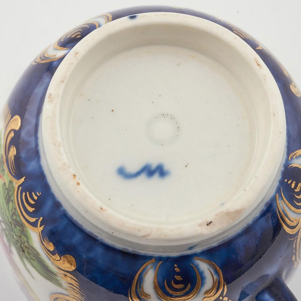 Worcester Porcelain Scale Blue Trio, circa 1770 at 1stDibs