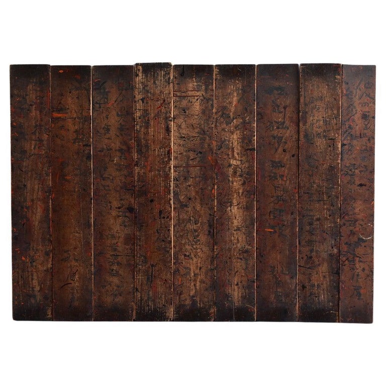 Work Board Used by Japanese Lacquer Ware Craftsmen / Wall-Mounted ...