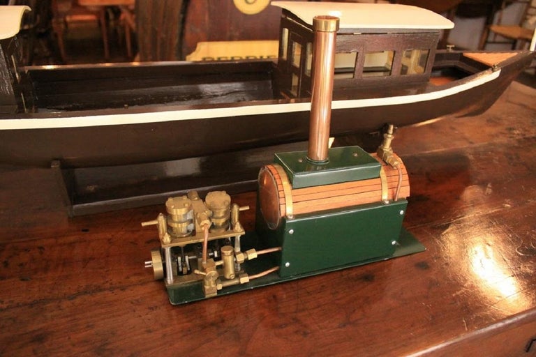 Working Model of a Steam Launch For Sale at 1stDibs