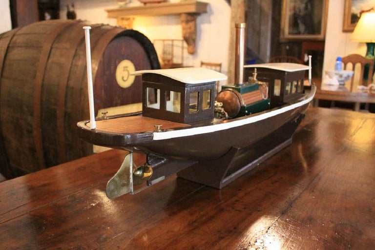 Working Model of a Steam Launch For Sale at 1stDibs