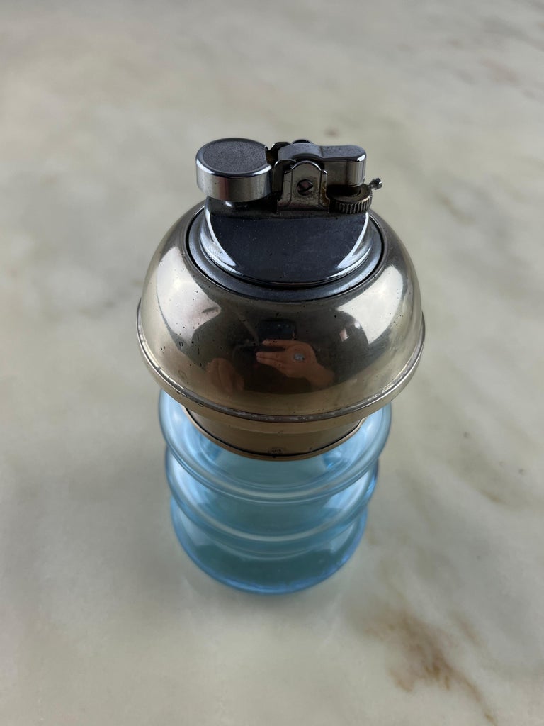Working Table Lighter in Glass and 800 Silver, Italy, 1970 For Sale at ...