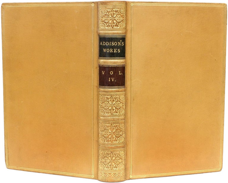 Works of the Right Honourable Joseph Addison, 4 Vols. 1856, in Full Tan ...
