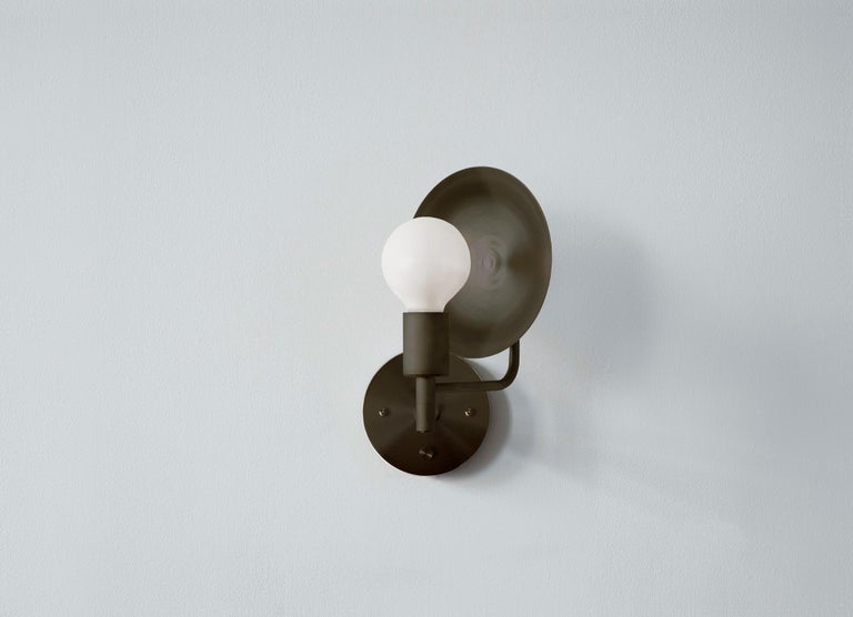 Workstead Orbit Sconce in Hand Finished Bronze For Sale at 1stDibs