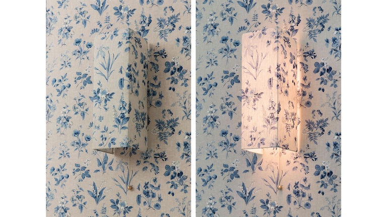 Workstead Shaded Block in Natural Linen For Sale at 1stDibs