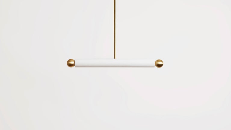 Workstead Tube Pendant Hewn Brass For Sale at 1stDibs