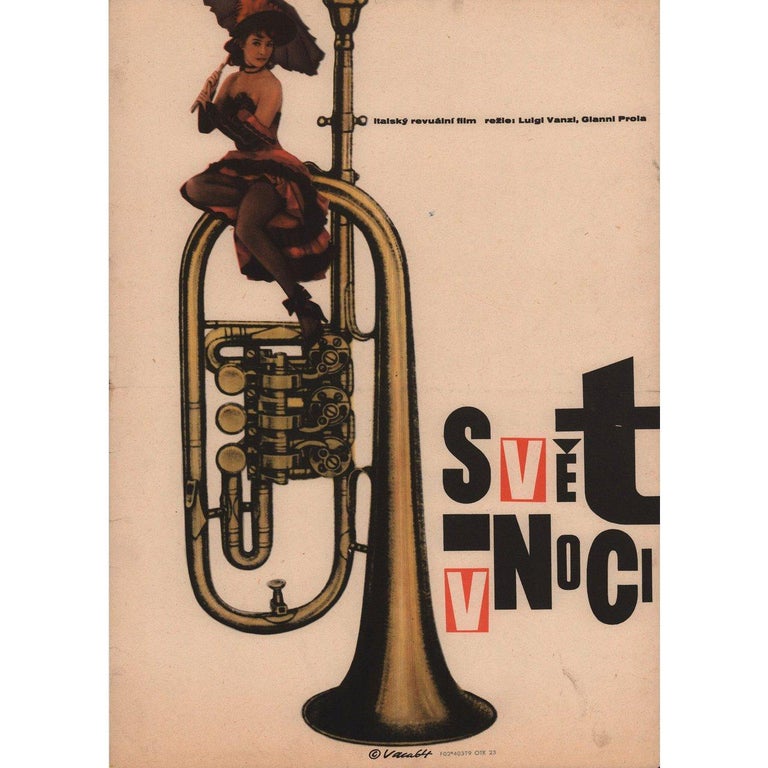 World by Night 1964 Czech A3 Film Poster For Sale at 1stDibs