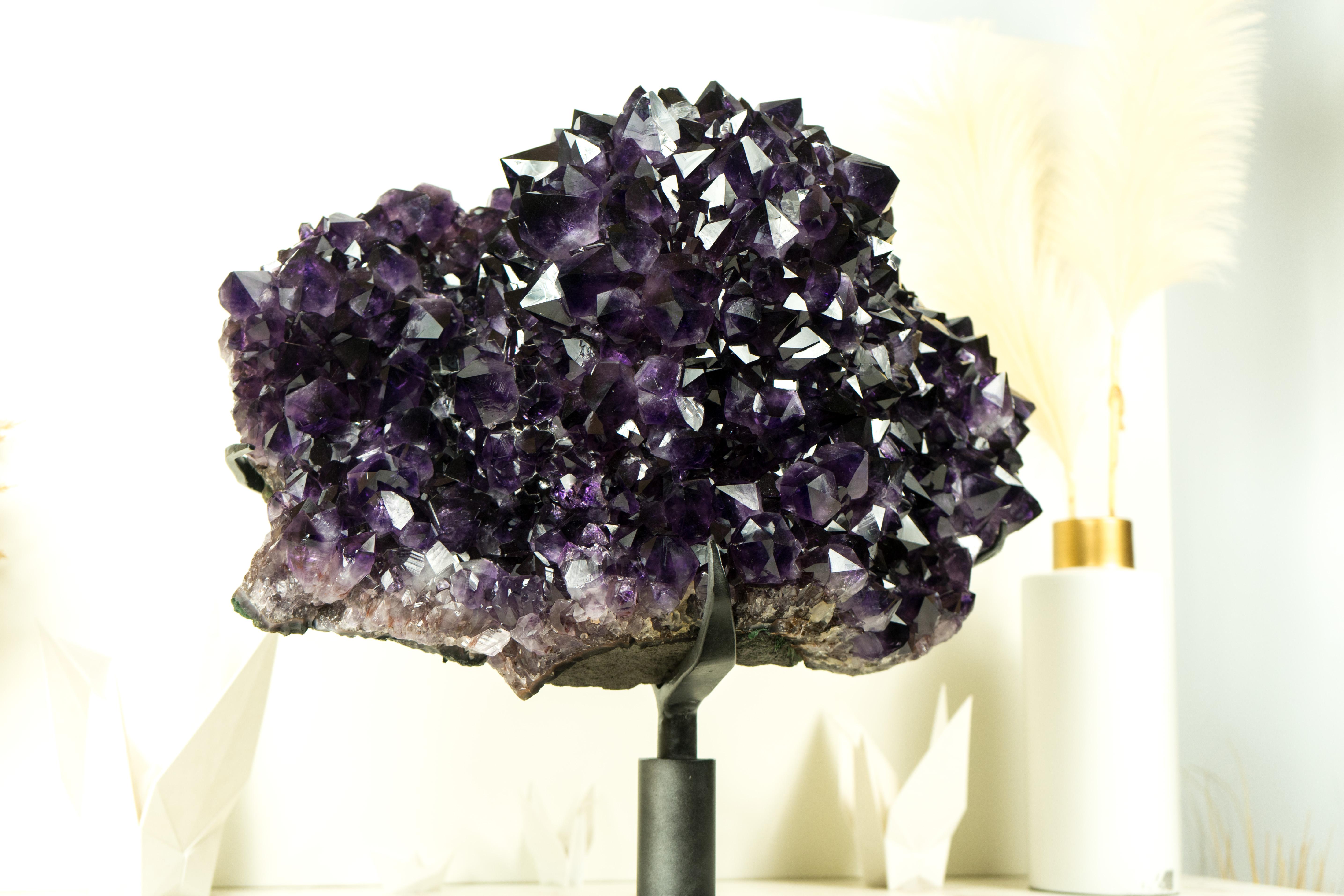 World-Class Flower of AAA Amethyst on 360º Stand For Sale at 1stDibs | how much is amethyst worth