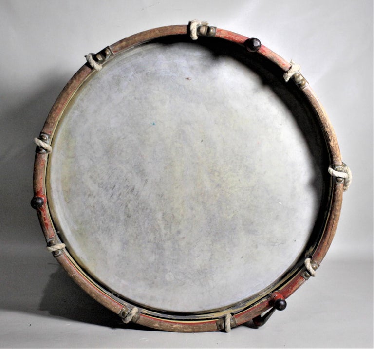 World War 2 Era French Regimental Styled Brass Marching Band Drum For ...