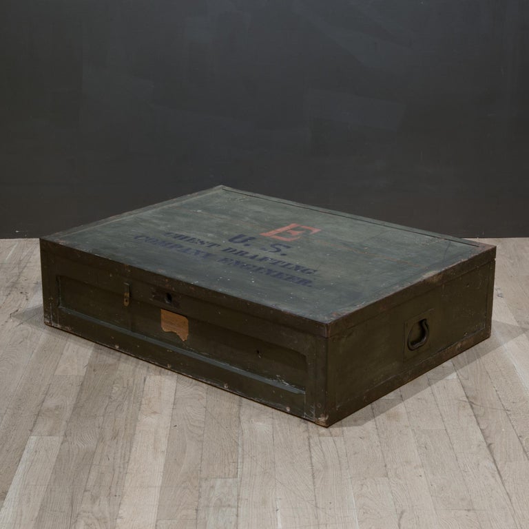 World War 2 Era Military Trunk, c.1940 For Sale at 1stDibs